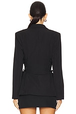 superdown Jennifer Lace Up Blazer in Black | REVOLVE