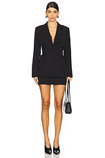 superdown Jennifer Lace Up Blazer in Black | REVOLVE