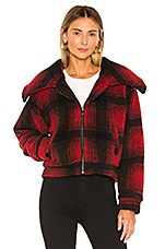 superdown Candy Zip Front Jacket in Red Plaid | REVOLVE