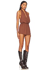superdown Emma Halter Romper in Chocolate Brown | REVOLVE