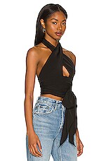 superdown Jennifer Wrap Top in Black | REVOLVE