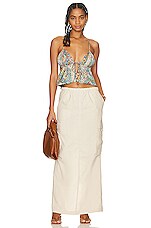 superdown Isla Top in Blue Paisley | REVOLVE