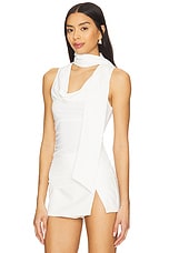 superdown Amaly Drape Top in White | REVOLVE
