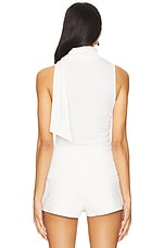 superdown Amaly Drape Top in White | REVOLVE