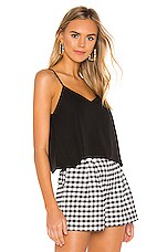 superdown Martina Drape Back Top in Black | REVOLVE