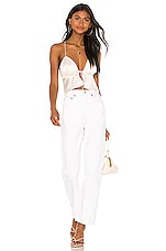 superdown Isla Satin Top in Ivory | REVOLVE