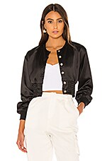 superdown Elisabeth Bomber Top in Black | REVOLVE