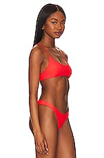 superdown Mia Ribbed Bikini Top in Coral | REVOLVE