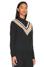 Spiritual Gangster Mock Neck Sweater in Vintage Black | REVOLVE