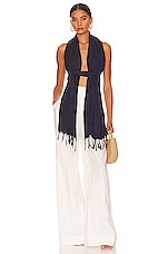 Savannah Morrow x REVOLVE Wrap Top in Indigo | REVOLVE