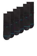 Stance Icon Quarter 3 Pack Socks in Black | REVOLVE