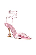 Stuart Weitzman Glam XCurve 100 Wrap Pump in Light Pink, Cotton Candy, & Clear | REVOLVE