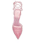 Stuart Weitzman Glam XCurve 100 Wrap Pump in Light Pink, Cotton Candy, & Clear | REVOLVE