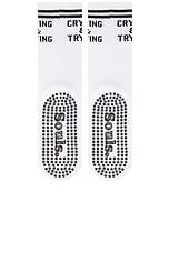 Souls. Crying & Trying Grip Socks in White | REVOLVE