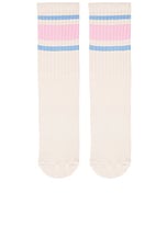 Souls. Pink Retro Grip Socks in Pink | REVOLVE