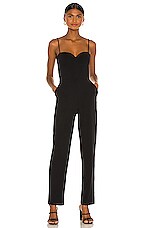 Susana Monaco Sweetheart String Jumpsuit in Black | REVOLVE