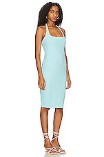 Susana Monaco Halter Midi Dress in Fresh Water | REVOLVE