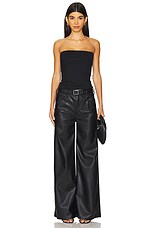 Susana Monaco Fold Over Tube Top in Black | REVOLVE