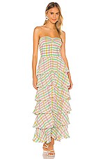 SWF Ruffle Maxi Dress in Pastel Gingham | REVOLVE