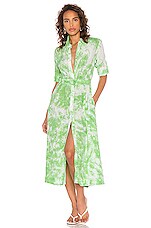 SWF Long Sleeve Shirt Dress in Green Force | REVOLVE