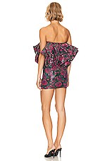 ROTATE Mini Bow Dress in Bold Rose & Tap Shoe Comb | REVOLVE