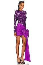 ROTATE Bow Mini Dress in Purple Magic | REVOLVE