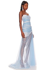 The Bar Cleo Gown in Azure | REVOLVE