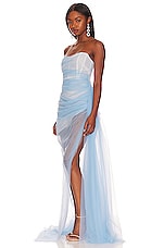 The Bar Cleo Gown in Azure | REVOLVE