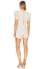 The Femm Sofia Romper in Natural | REVOLVE