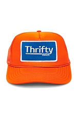 Friday Feelin Thrifty Bitch Hat in Orange | REVOLVE