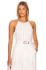 Theory Halter Cami Top in White | REVOLVE