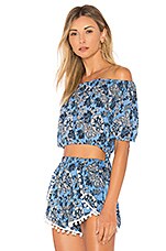 Tiare Hawaii Lover Crop Top in Sky Folk | REVOLVE