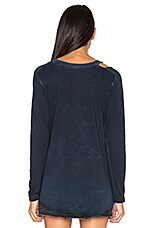 TYLER JACOBS Everitt Tee in Navy Velvet | REVOLVE