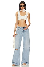 The Line by K Inessa Bra Top in White | REVOLVE