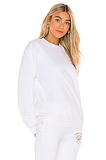 Morgan Stewart Sport Sweatshirt in White | REVOLVE