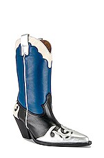 TORAL Western Boot in Silver & Cobalt | REVOLVE