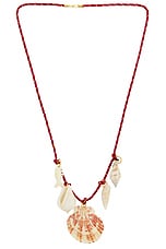 Timeless Pearly Shells Rope Necklace in Red | REVOLVE