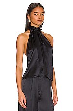 The Sei Halter Open Back Top in Abyss | REVOLVE