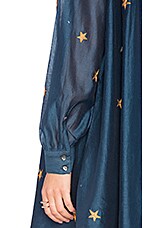 Tularosa Blythe Dress in Navy & Gold | REVOLVE