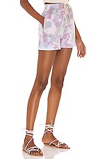Tularosa Talia Sweat Short in Mauve Tie Dye | REVOLVE