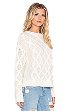 Tularosa x REVOLVE Lisbon Cross Hatch Sweater in Ivory | REVOLVE