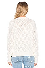 Tularosa x REVOLVE Lisbon Cross Hatch Sweater in Ivory | REVOLVE