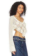 Tularosa Maribell Crochet Sweater in Ivory | REVOLVE