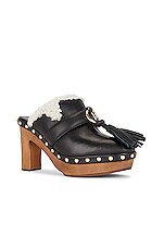 Ulla Johnson Vera Tassel Clog in Noir | REVOLVE