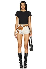 Understated Leather x REVOLVE Cowhide Shorts in Mutli | REVOLVE