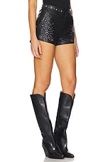 Understated Leather Reflection Shorts in Black | REVOLVE
