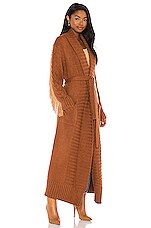 Understated Leather Rodeo Robe in Pecan | REVOLVE