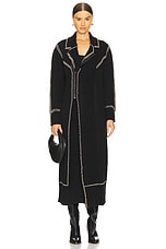 Understated Leather Moto Robe in Black | REVOLVE