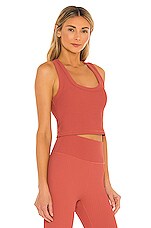 THE UPSIDE Jacquard Leandra Crop Top in Apricot | REVOLVE