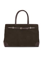 VERAFIED Suede Book Tote Bag in Brown | REVOLVE